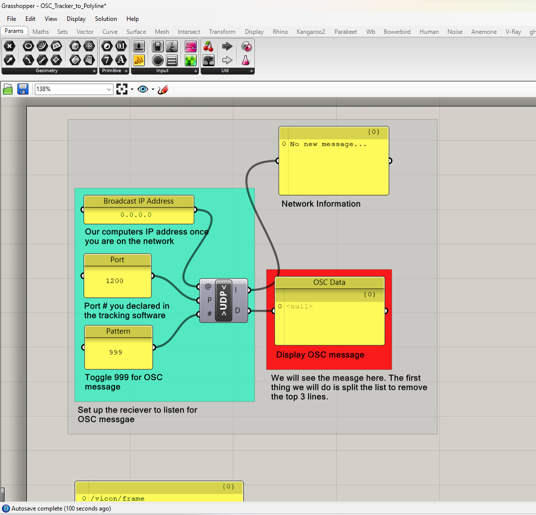 7.4 Vicon Tracker OSC + Processing Setup and Template